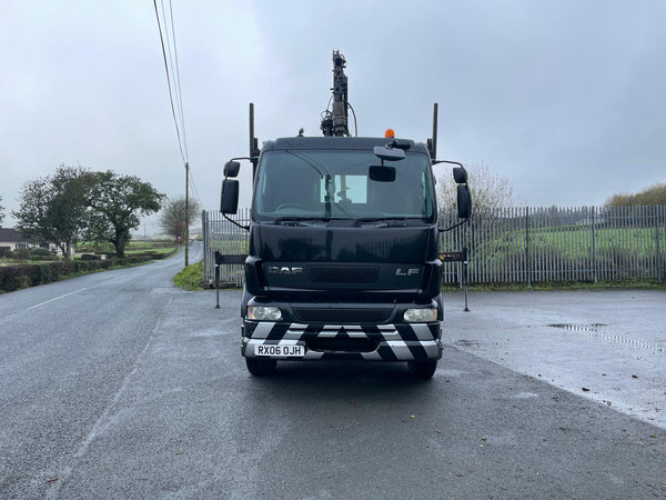 2006 DAF LF55 250 4x2 Dropside Pole Lorry Palfinger PK12000 Crane Hydr ...